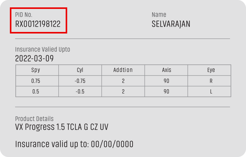 Essilor Lens Authentication